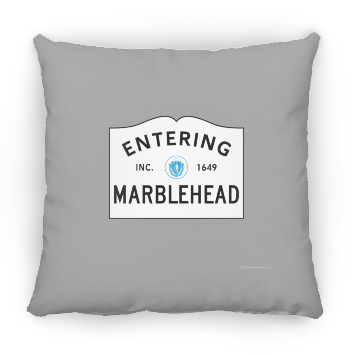 Marblehead, Entering Marblehead Sign - Pillow, Large ...