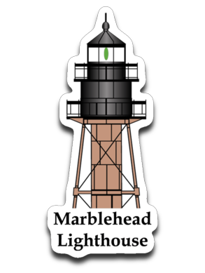 Marblehead Lighthouse Top - Decal – MarbleheadMementos.com